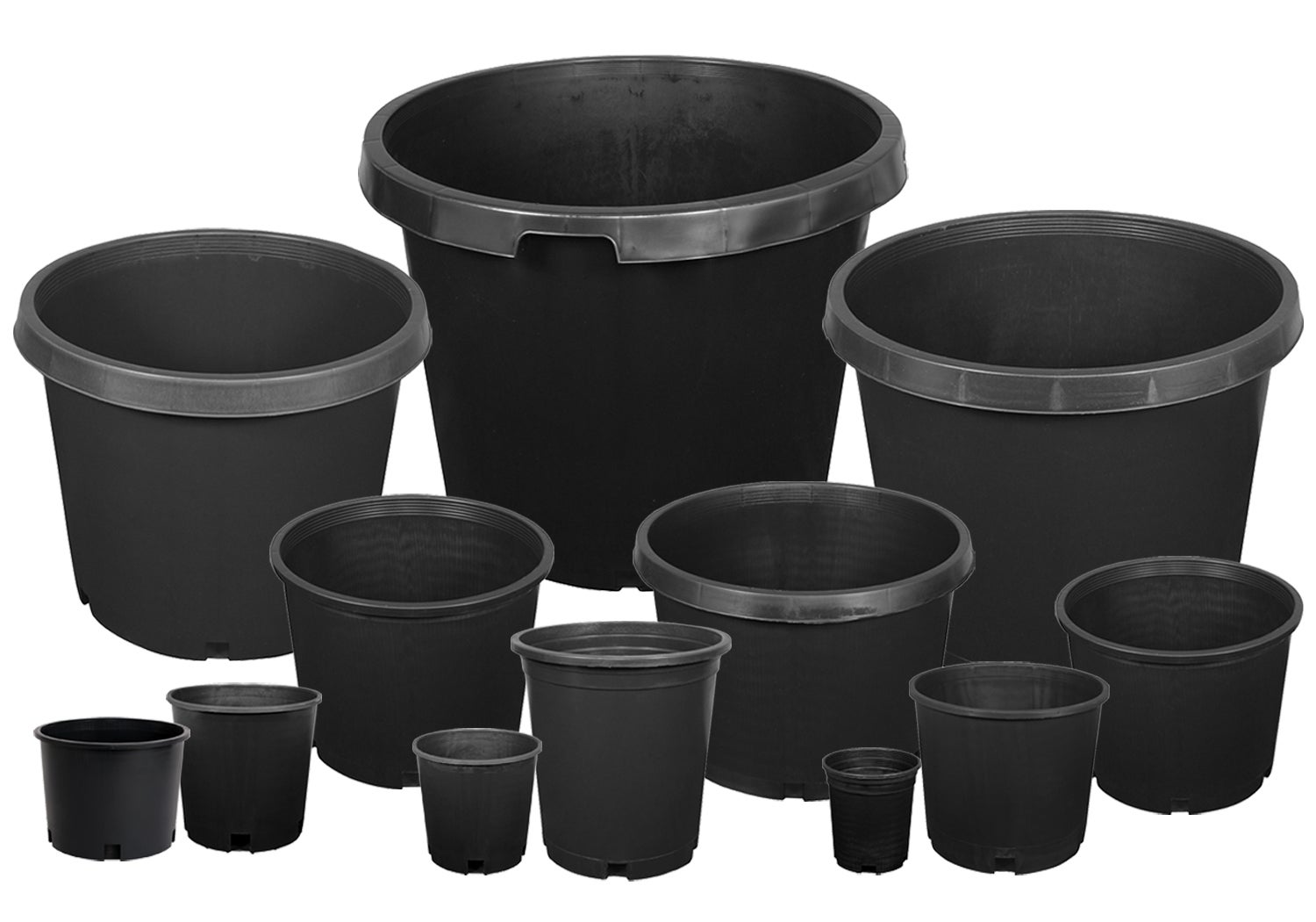 Premium Plastic Nursery Pots | Green Dragon Grow Supply